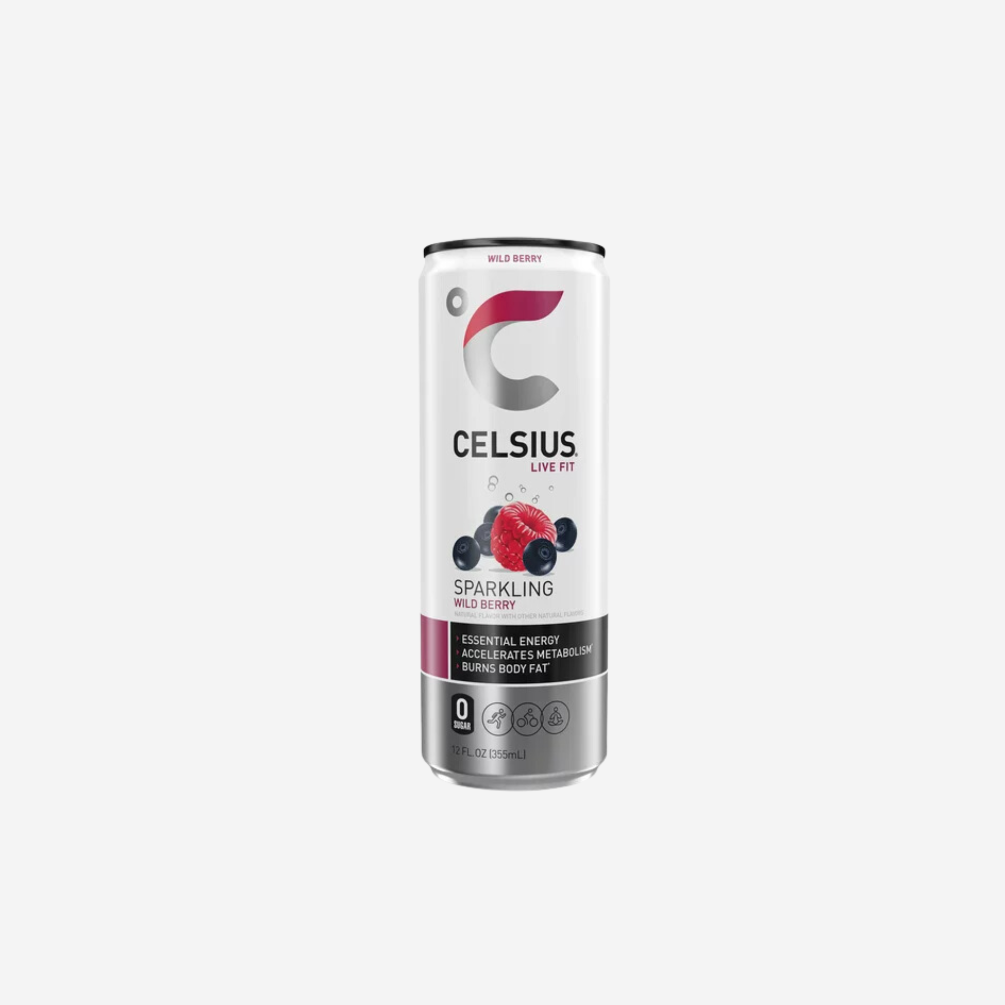 Celsius Sparkling Energy Drink Wild Berry, 12.0 FL OZ - Martforall
