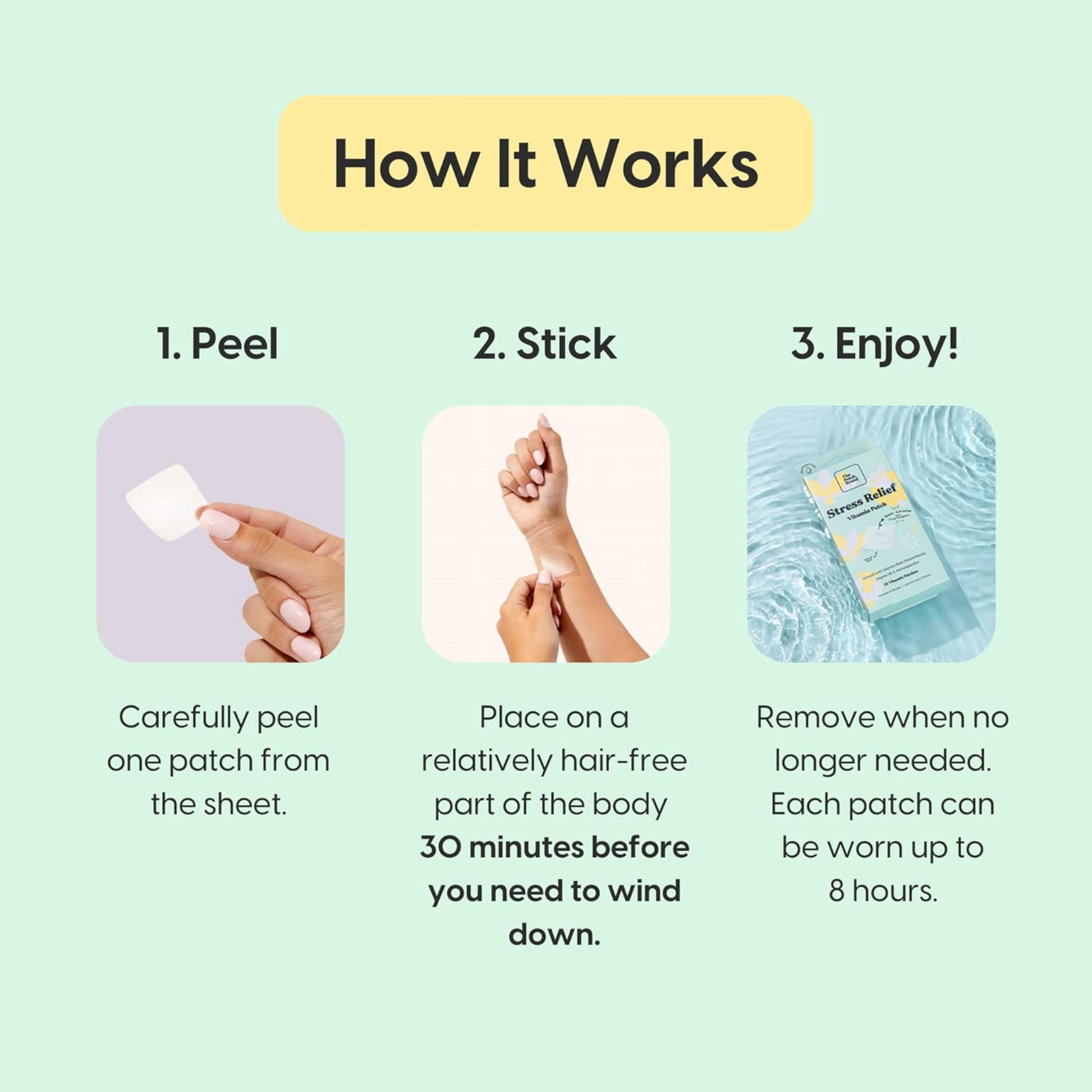 The Patch Brand Wellness Support Patches - Stress Relief Patch – Martforall