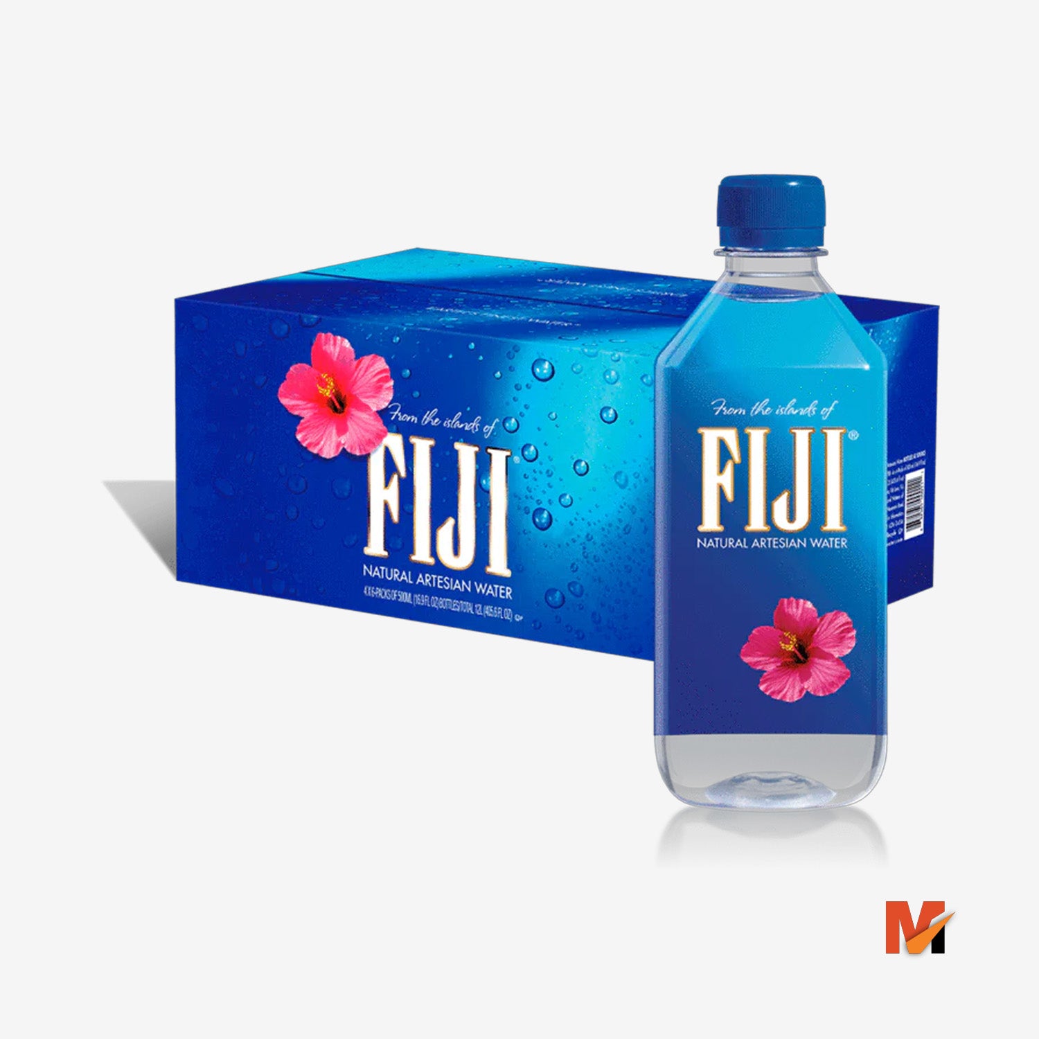 FIJI Natural Artesian Water, 500 mL, 24 ct - Martforall
