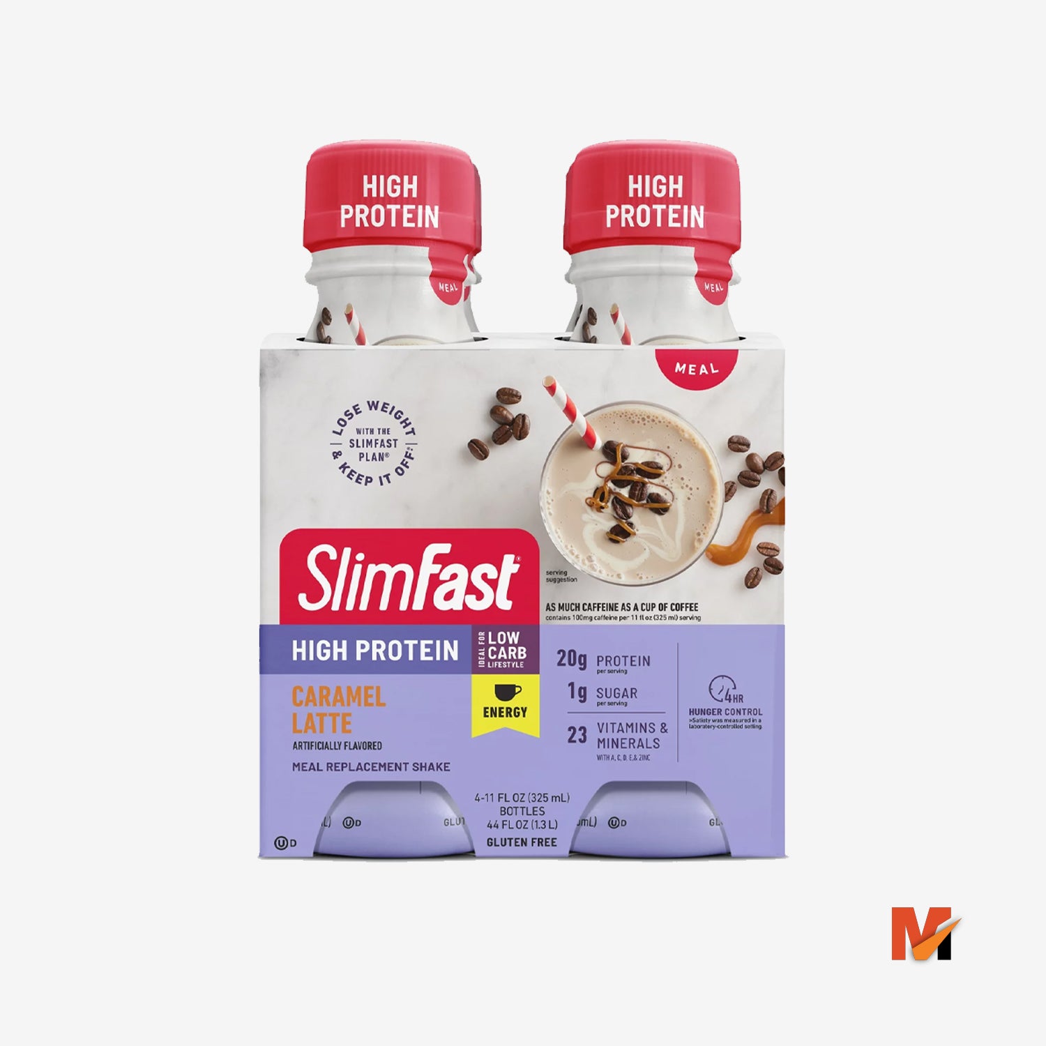 Slimfast Caramel Latte High Protein Energy Meal Replacement Shake